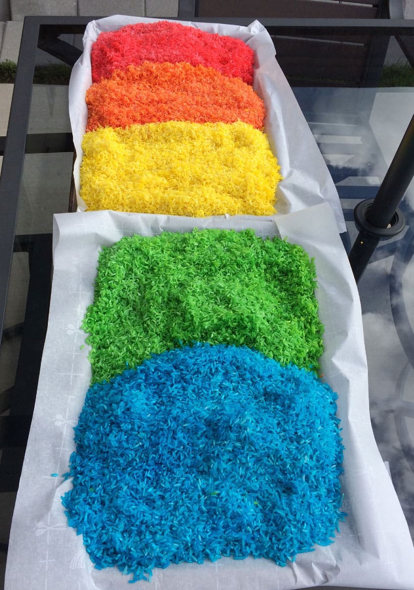 Easy, Vibrant Sensory Rice – Plus Eight Benefits of Sensory Rice Play