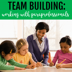 Team Building: Establishing a Relationship with Paraprofessional Staff