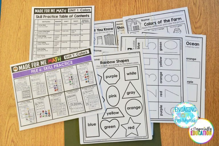 Math Center Organization For Made For Me Math