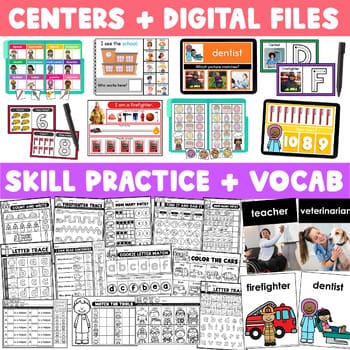 Community Helpers Unit For K-1st Grade Special Education