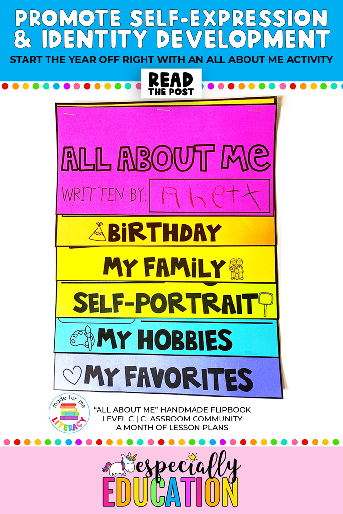 Writing: All About Me FlipBook
